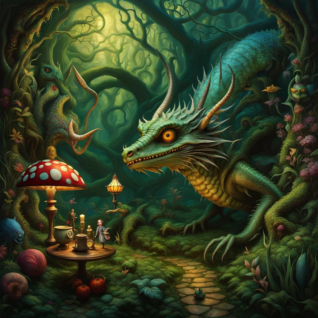 The jabberwocky II - AI Generated Artwork - NightCafe Creator