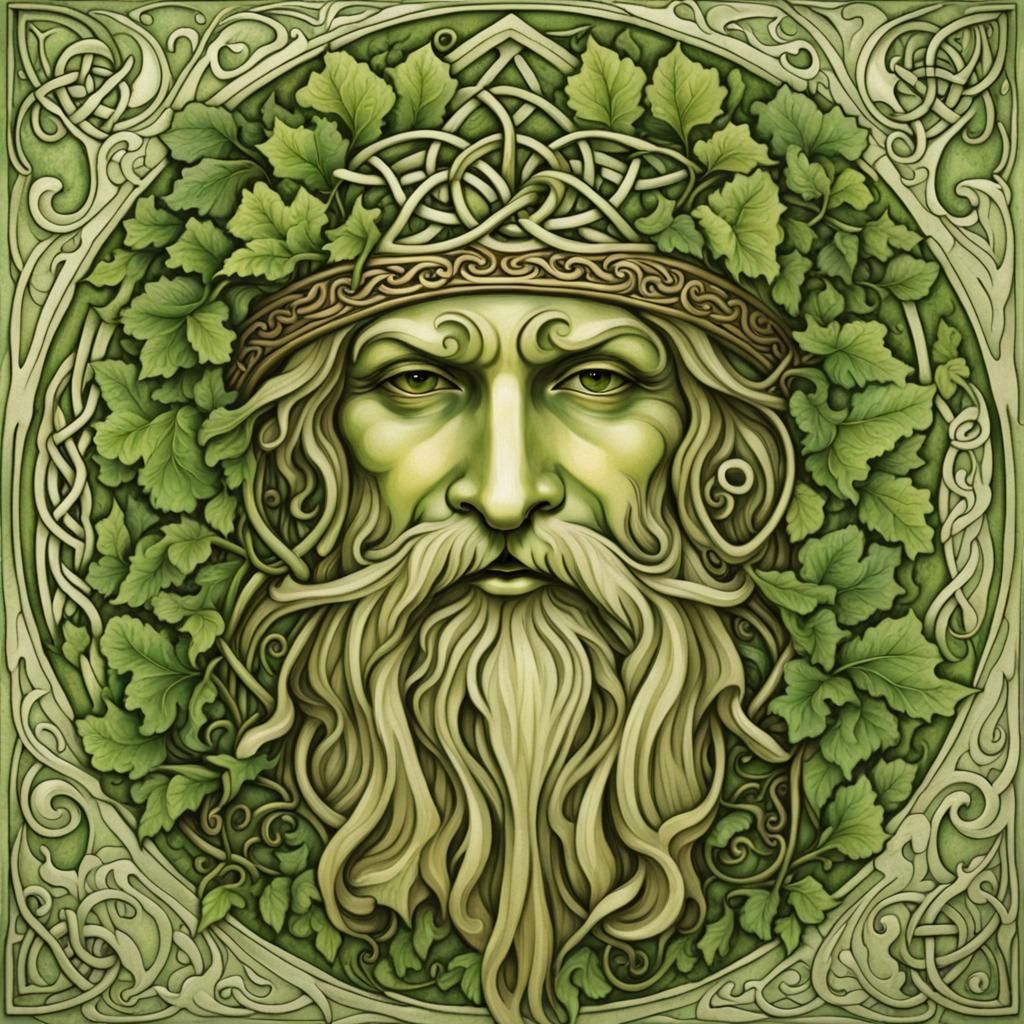 CELTIC FOREST FOLK PENDANT 1 - AI Generated Artwork - NightCafe Creator