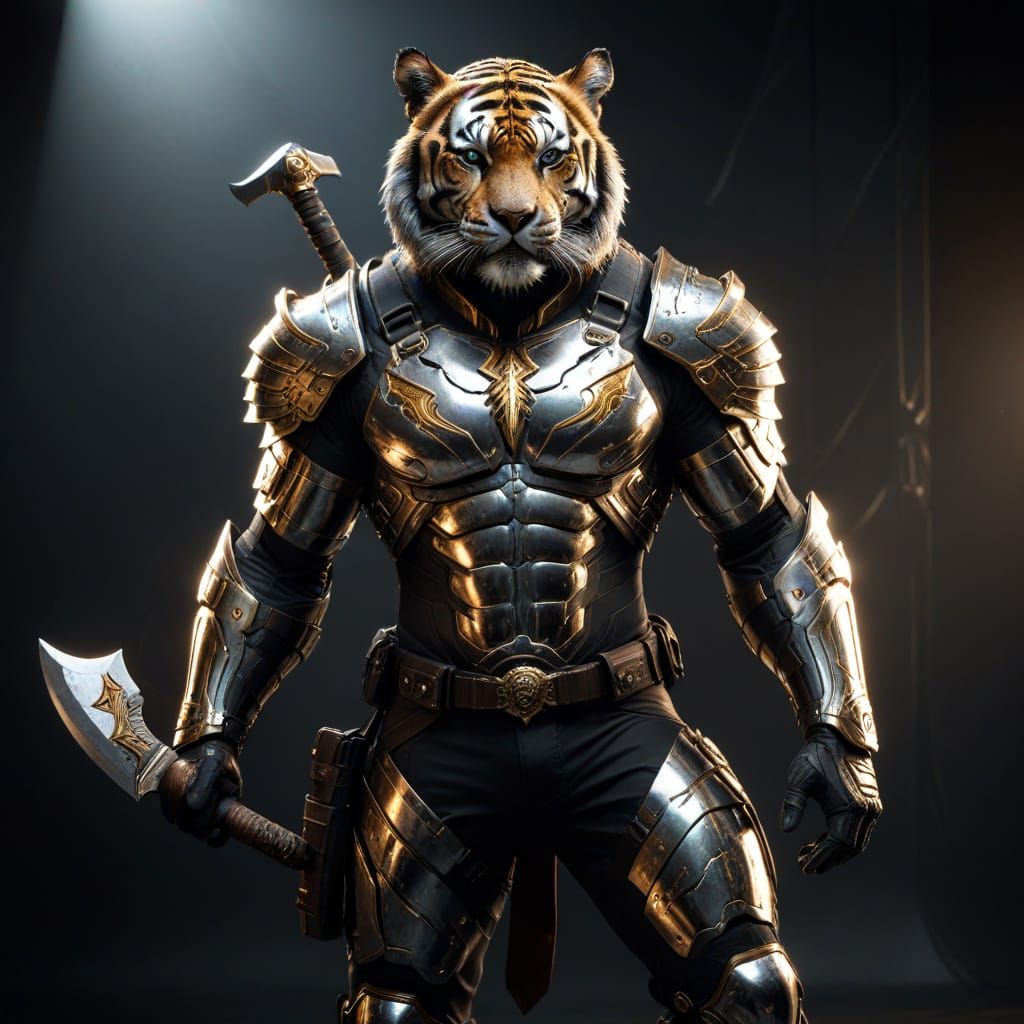 A Tiger soldier from the book series Tail of a Soldier