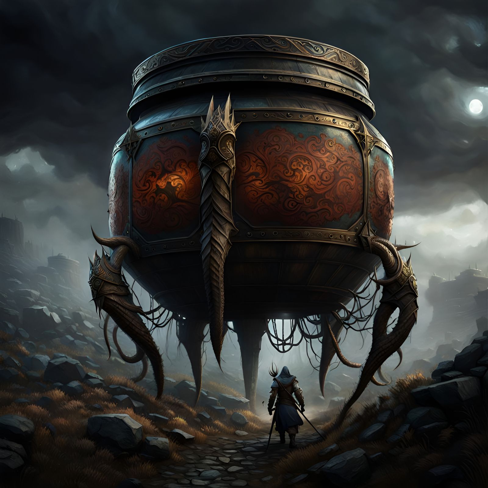 The Wandering Cauldron - AI Generated Artwork - NightCafe Creator