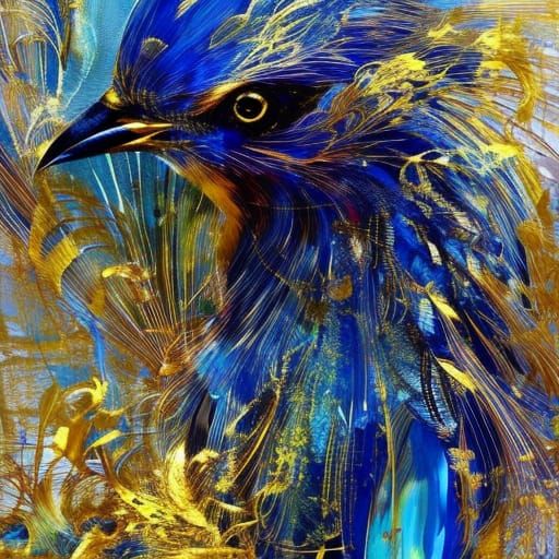 Blue Bird II - AI Generated Artwork - NightCafe Creator