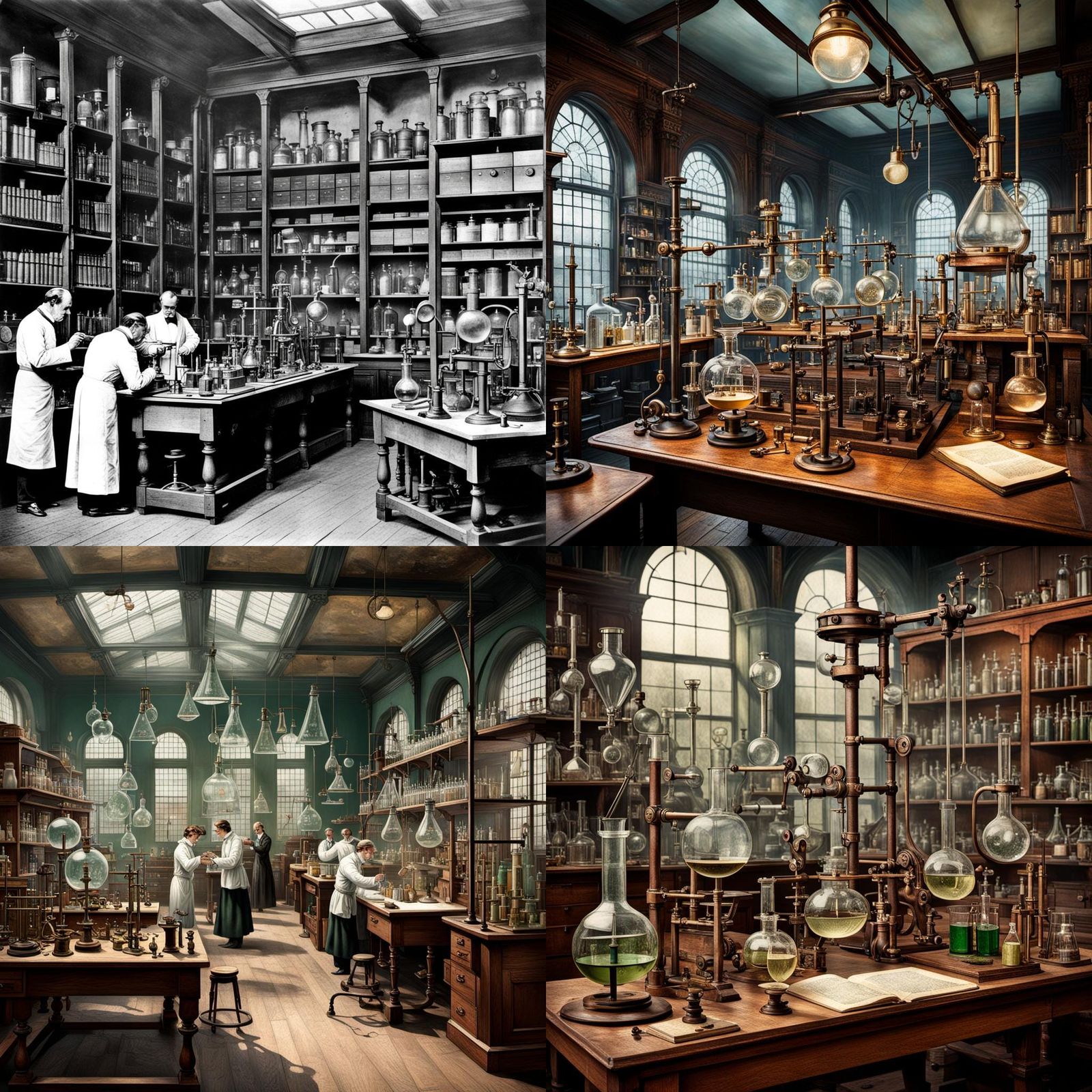 Victorian scientists lab - AI Generated Artwork - NightCafe Creator