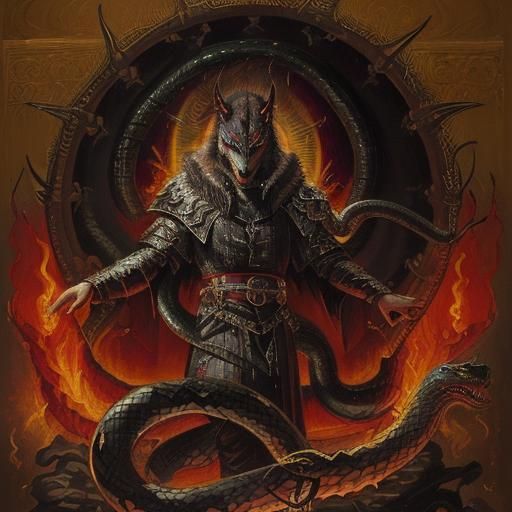 Amon prince of hell - AI Generated Artwork - NightCafe Creator