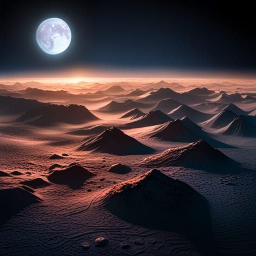 Alien Planet Surface - AI Generated Artwork - NightCafe Creator