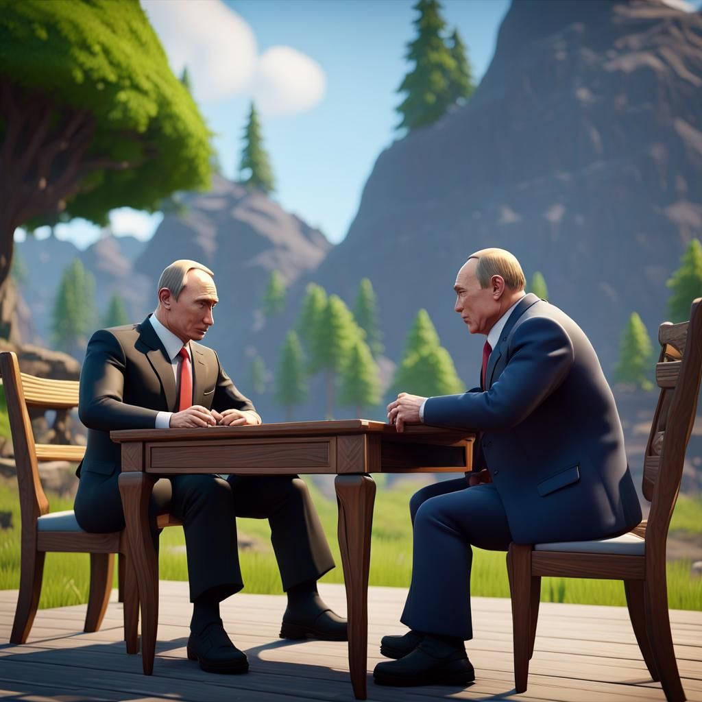 Vladimir Putin and Kim Jung un in fortnite doing the griddy - AI ...
