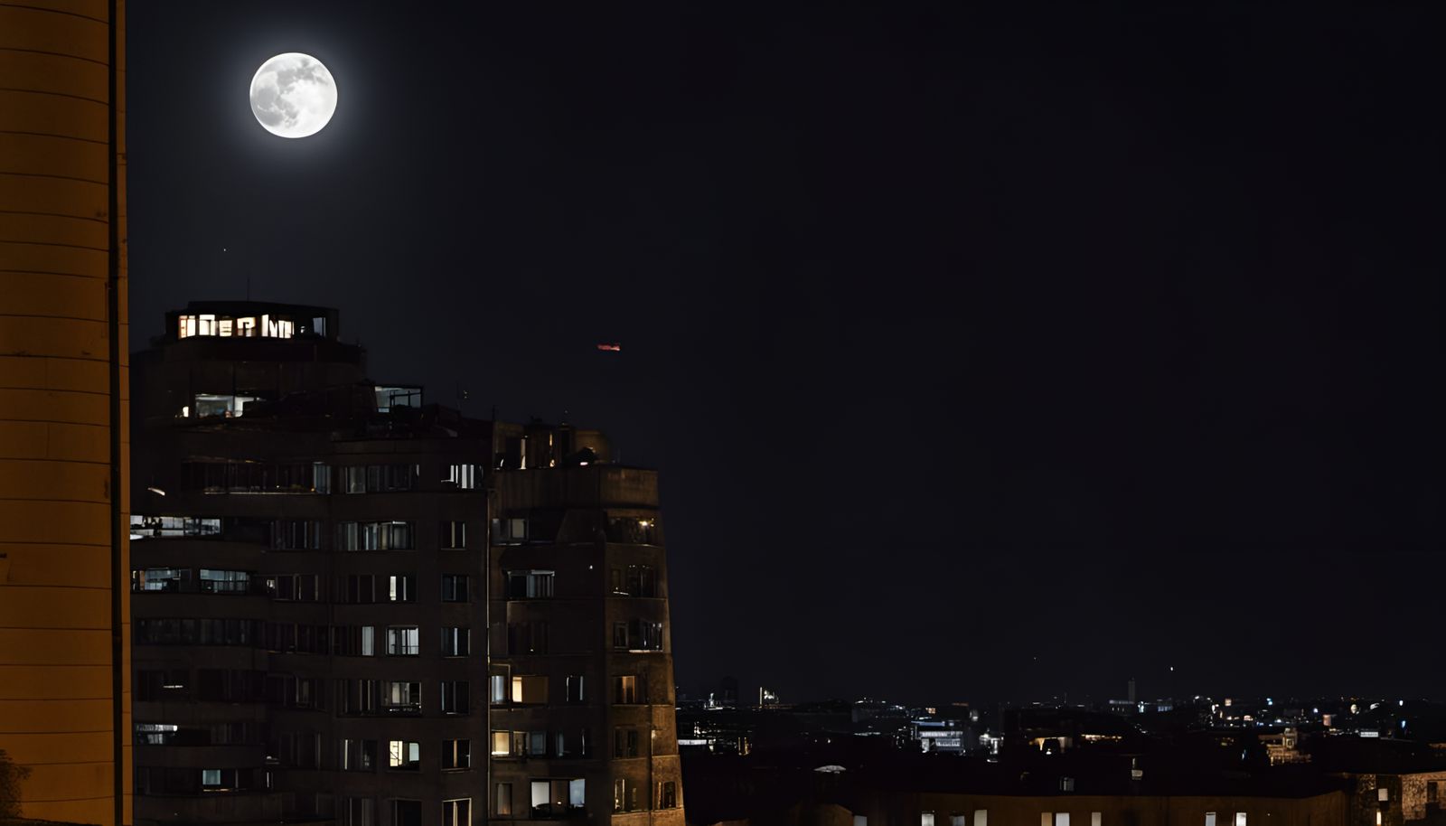 Moon over Berlin - AI Generated Artwork - NightCafe Creator
