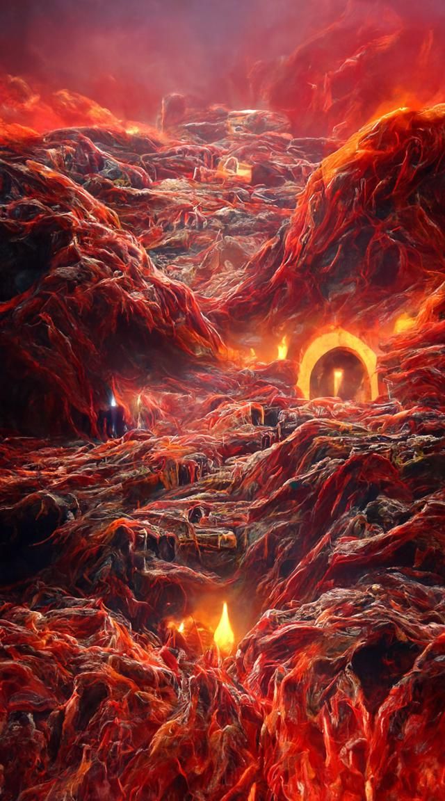 Journey to the center of the earth 8k resolution oil on canvas ...