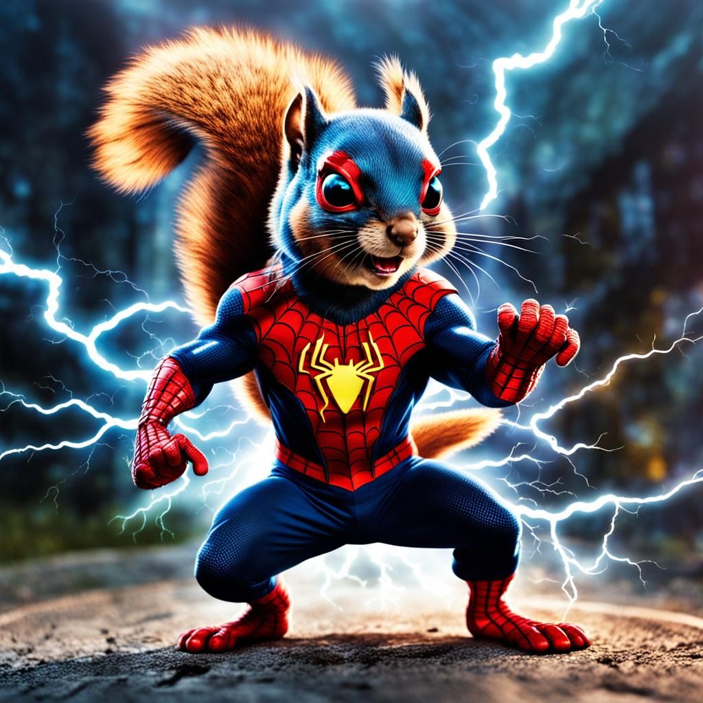 Squirrel superhero - AI Generated Artwork - NightCafe Creator