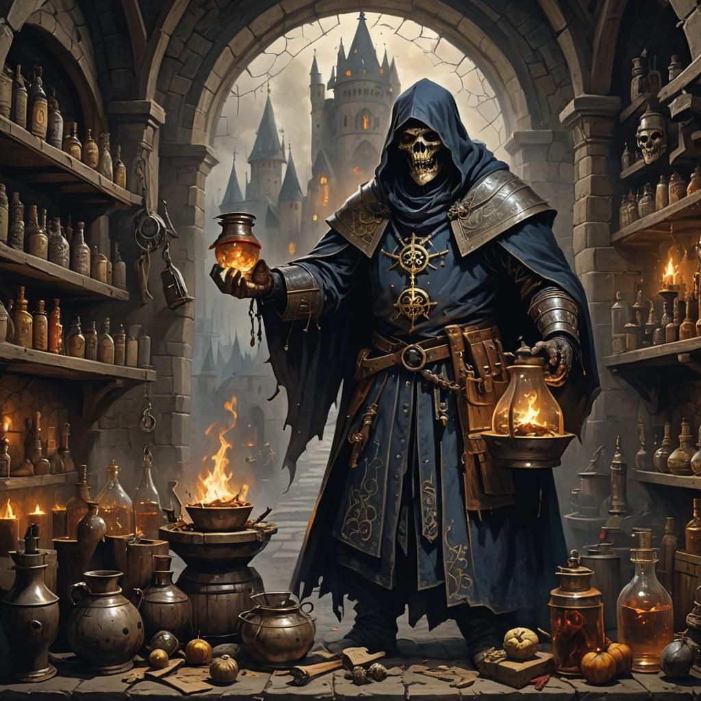 horror alchemist medieval - AI Generated Artwork - NightCafe Creator