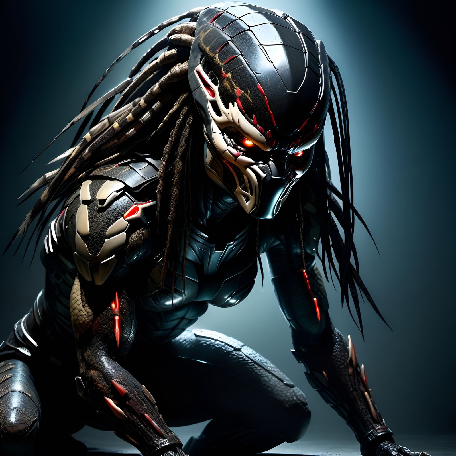 Predator female………ready for battle. - AI Generated Artwork - NightCafe ...