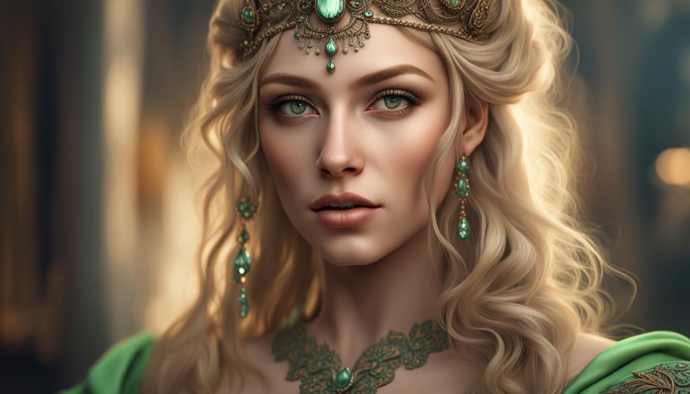 Emerald Renaissance - AI Generated Artwork - NightCafe Creator