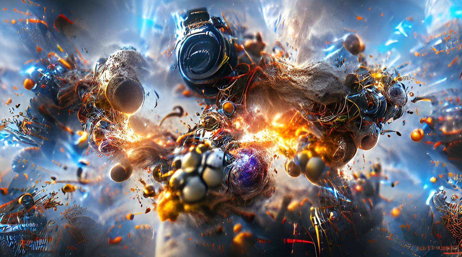 Quantum Chaos - AI Generated Artwork - NightCafe Creator