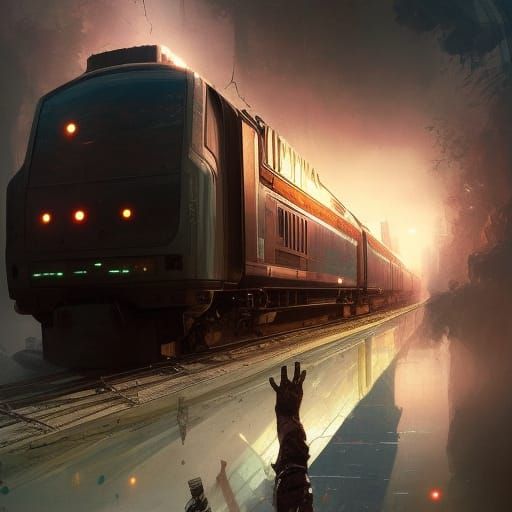 2099 Train - AI Generated Artwork - NightCafe Creator