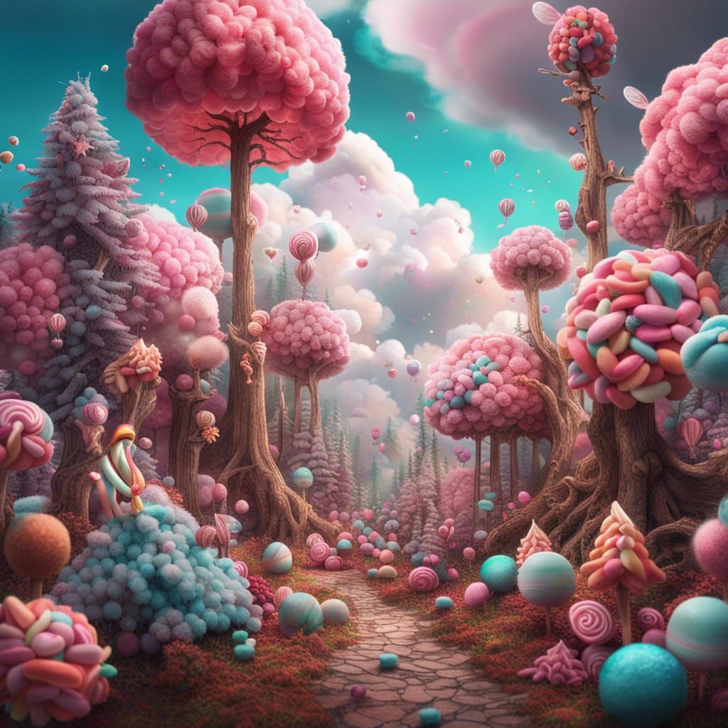 candy forest - AI Generated Artwork - NightCafe Creator