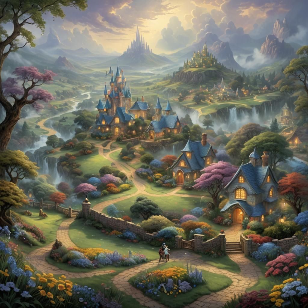 Winkie Country in the west in the Land of Oz - AI Generated Artwork ...