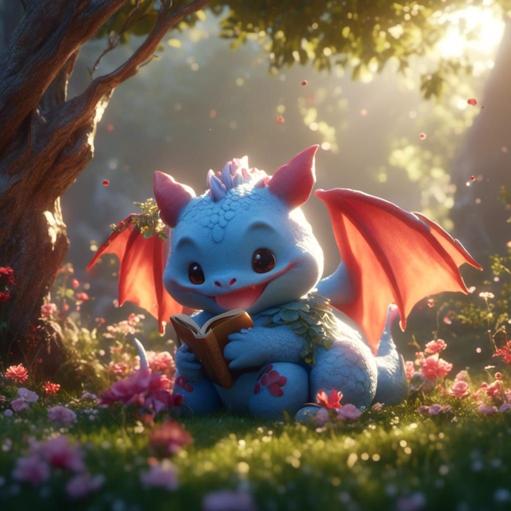 cuddly dragon - AI Generated Artwork - NightCafe Creator