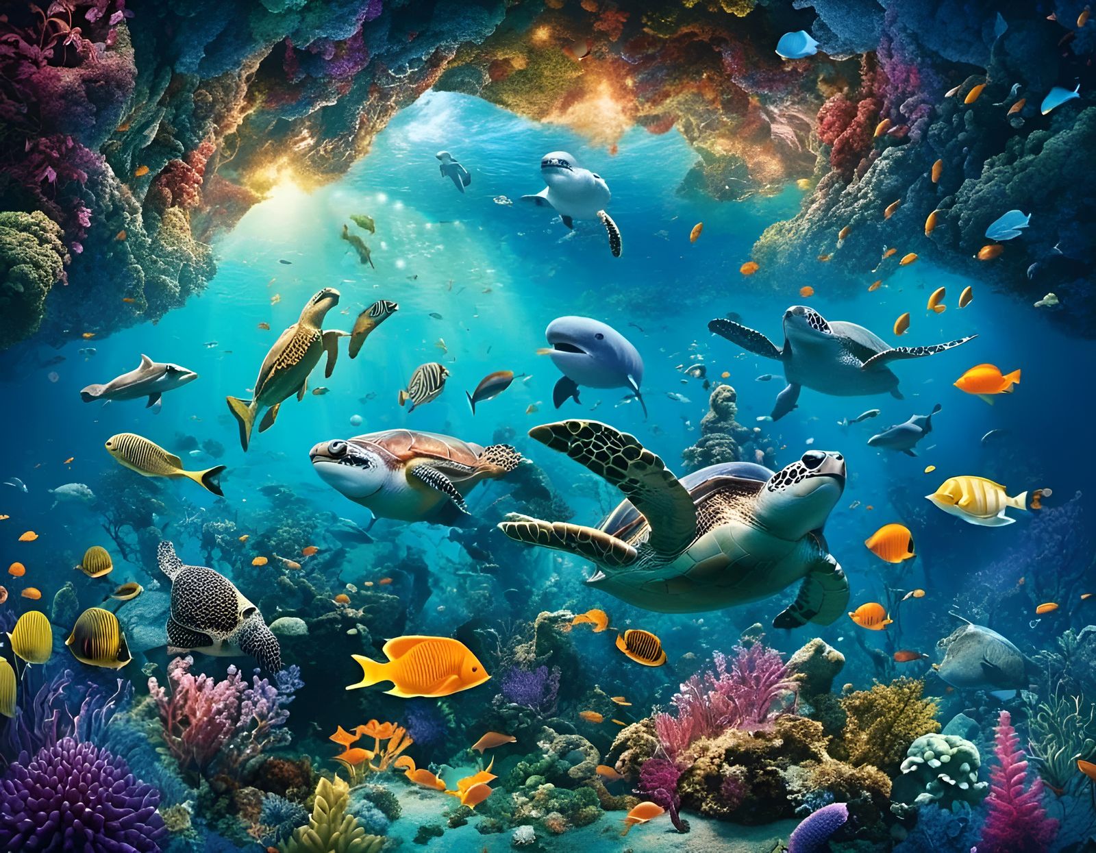 sea life - AI Generated Artwork - NightCafe Creator