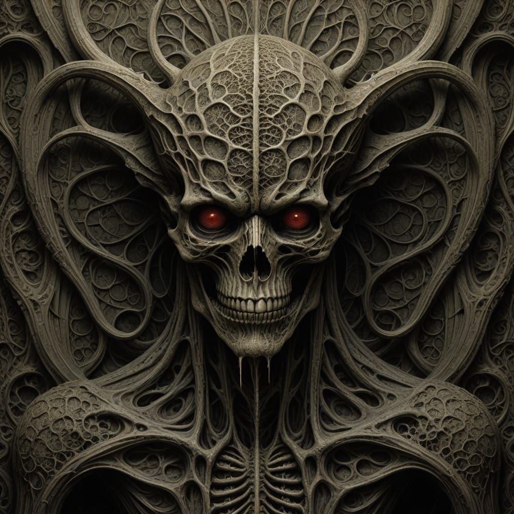 Surrealistic Marvel: Beksinski-Inspired Insect For... - AI Art