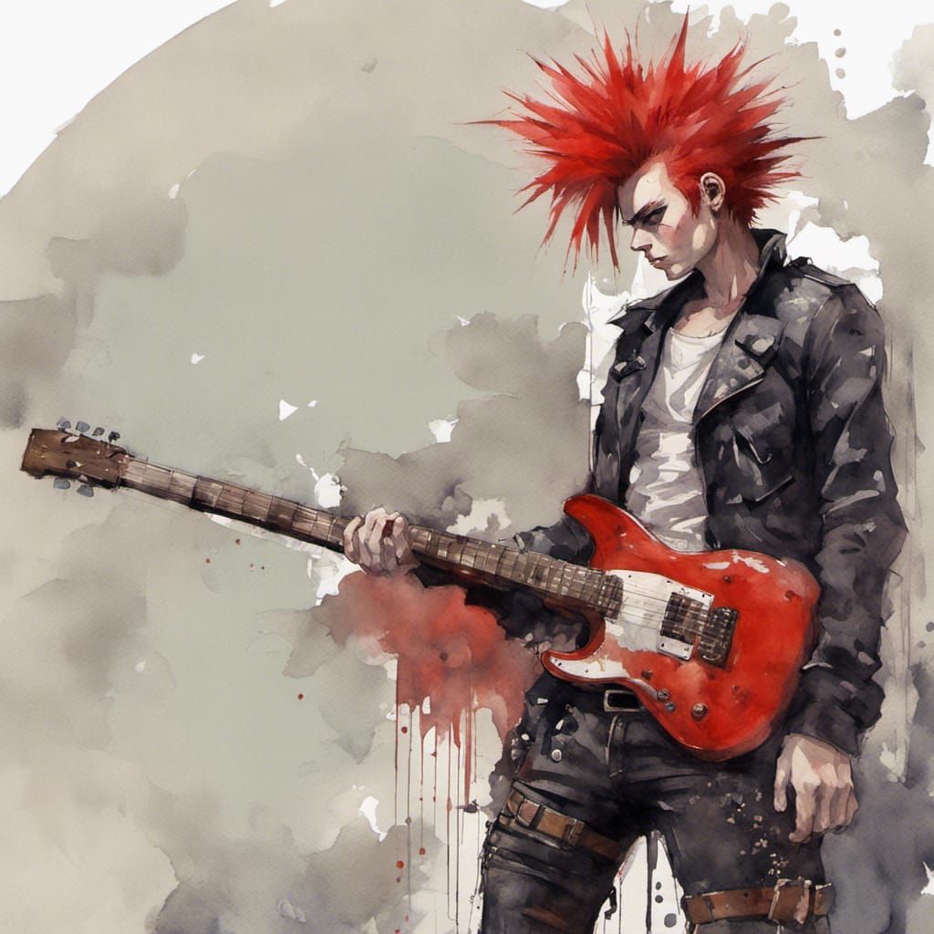 Punk Rock Star - AI Generated Artwork - NightCafe Creator