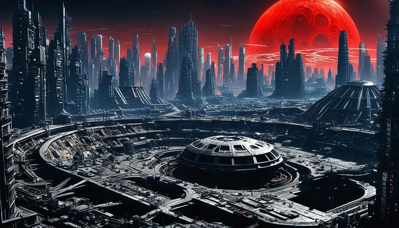 Alien Mega City - AI Generated Artwork - NightCafe Creator