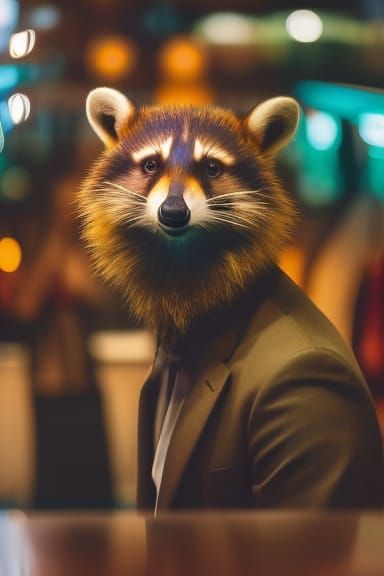 Daily Challenge #121: Raccoon - AI Generated Artwork - NightCafe Creator