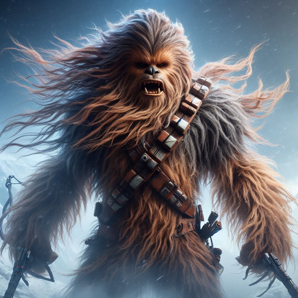 "Wookie Gunslinger" - AI Generated Artwork - NightCafe Creator