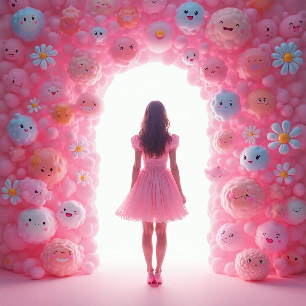 Kawaii Portal Opens to Whimsical World - AI Art