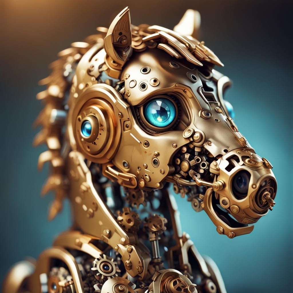 robotic pony - AI Generated Artwork - NightCafe Creator