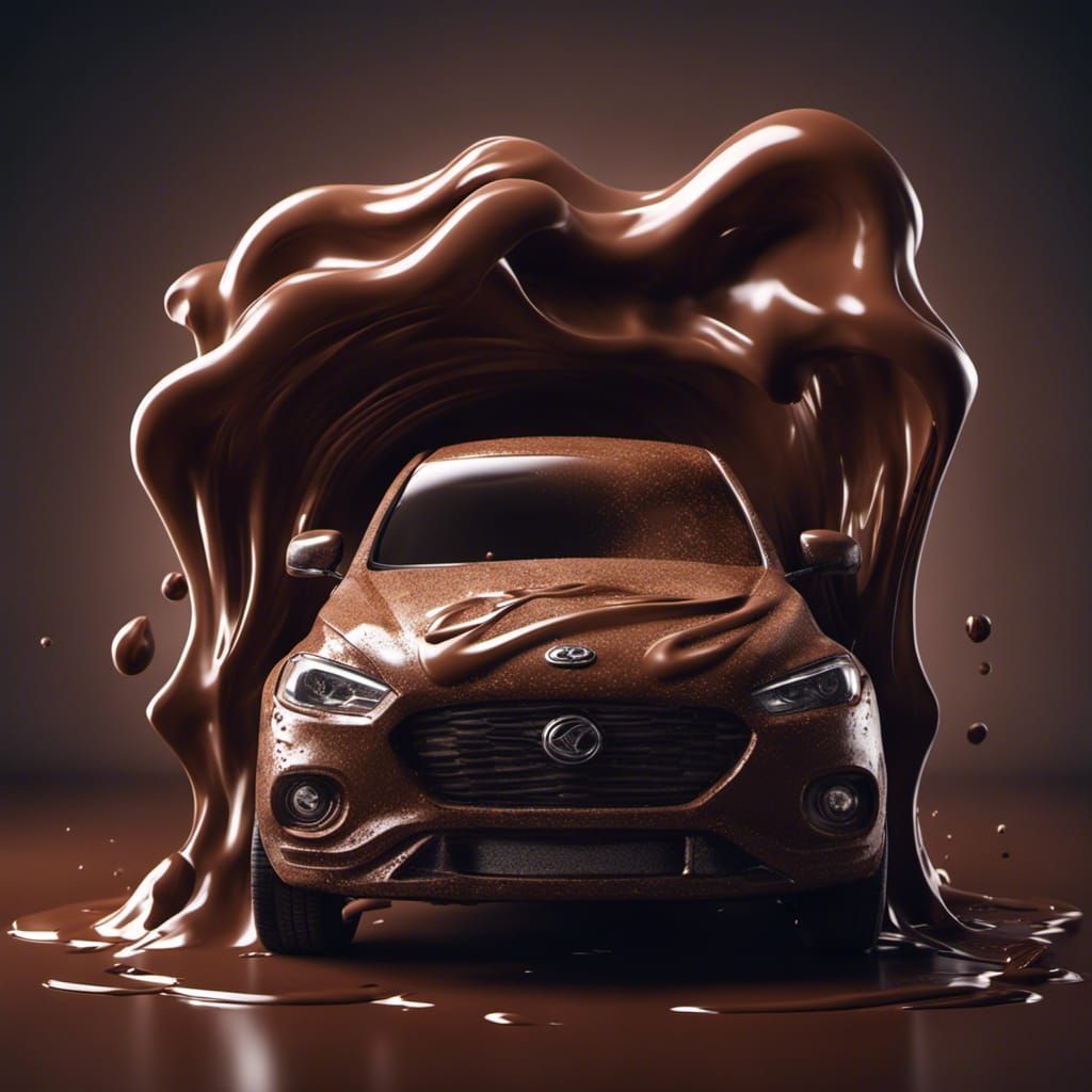 Chocolate car - AI Generated Artwork - NightCafe Creator