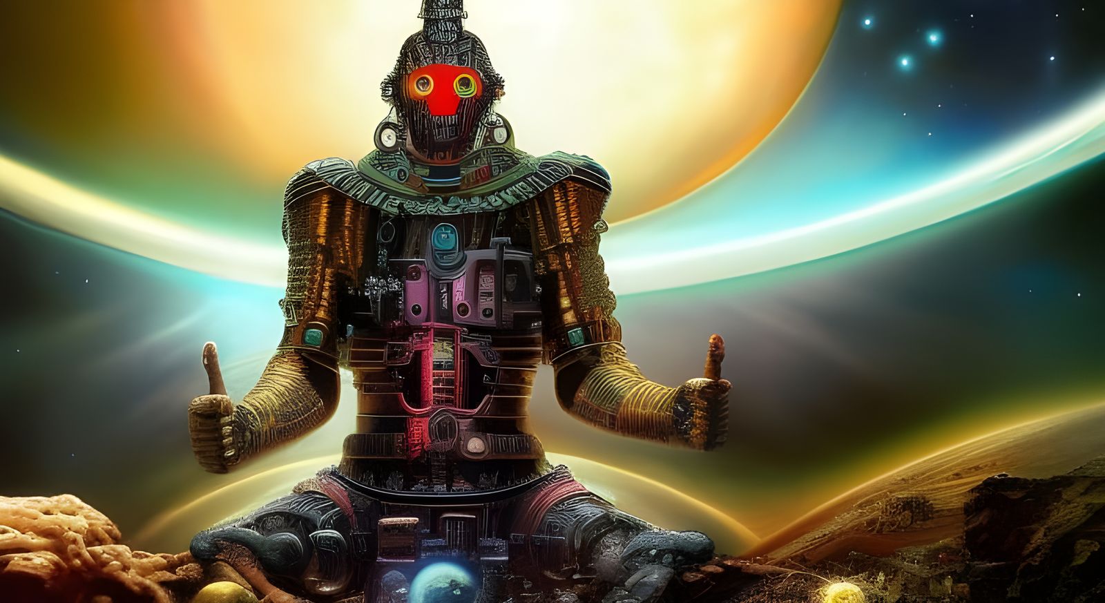 The GOD Machine On The GOD Planet #11 - AI Generated Artwork ...