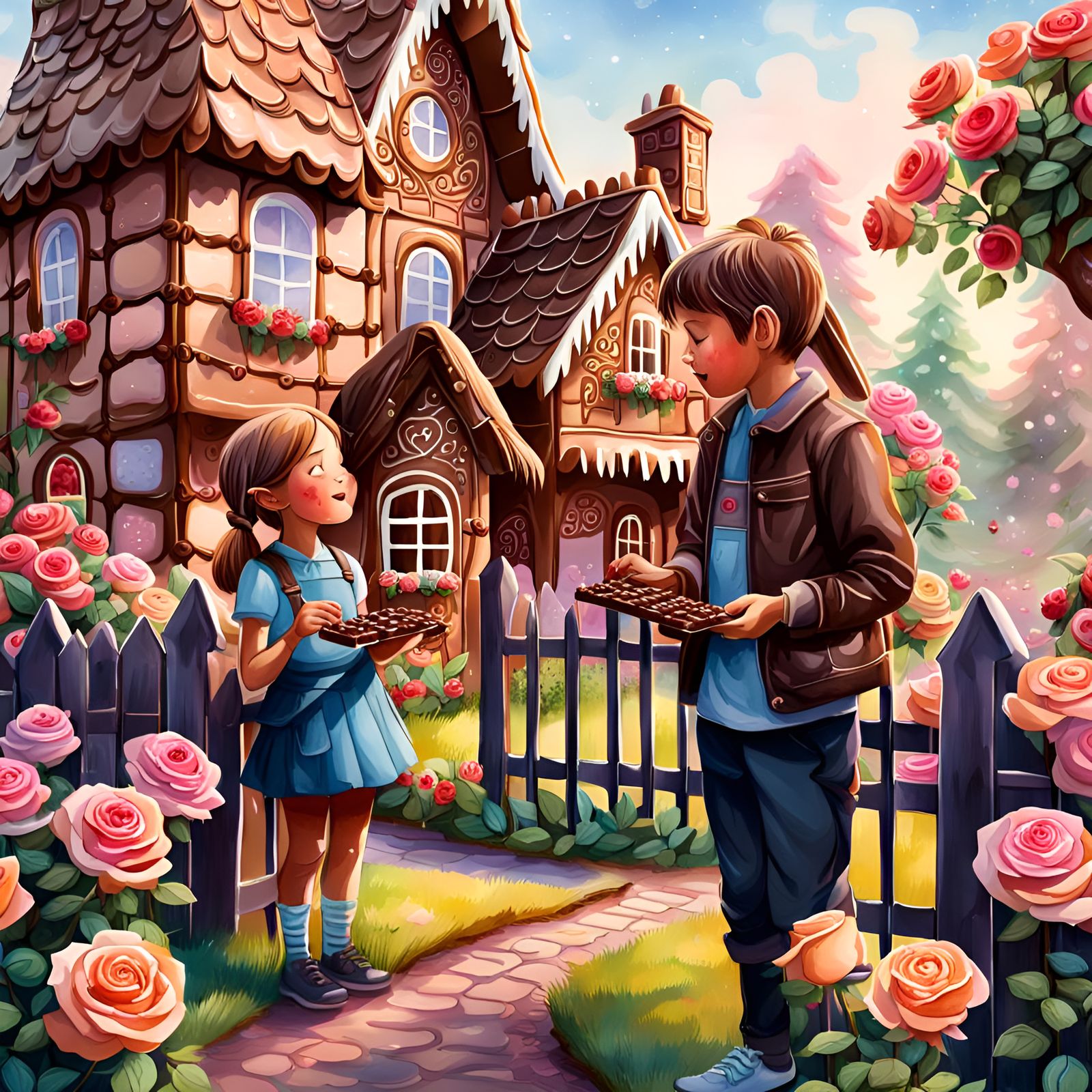 Hansel and Gretel #2 - AI Generated Artwork - NightCafe Creator