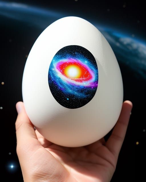 Center Painted Egg - AI Generated Artwork - NightCafe Creator