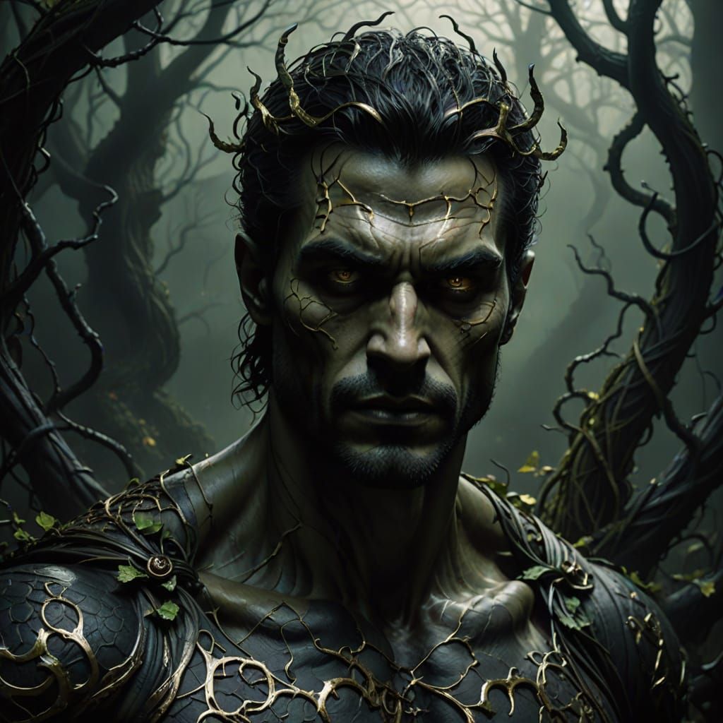 Gothic God of Envy, Hauntingly Beautiful and Omino... - AI Art