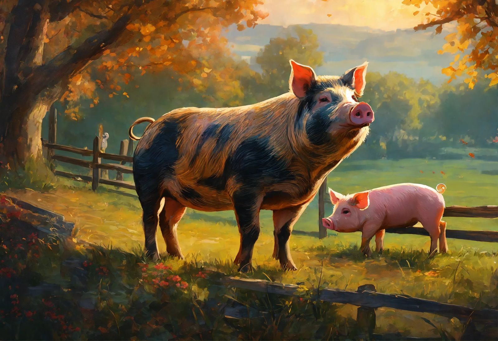 Pigs - AI Generated Artwork - NightCafe Creator