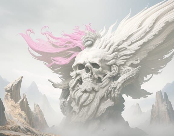 Hyperrealistic Digital Painting of a Disfigured Wi... - AI Art