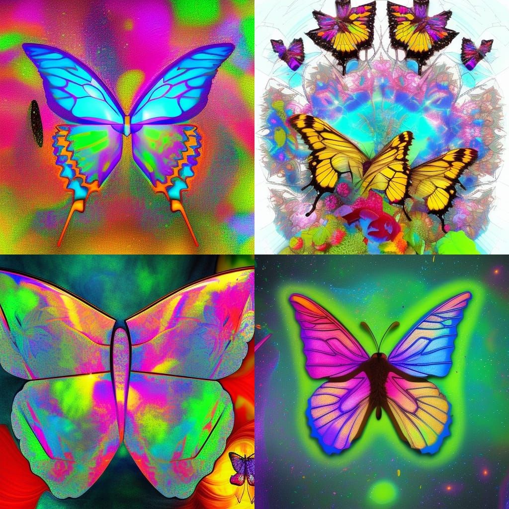 butterflly garden - AI Generated Artwork - NightCafe Creator