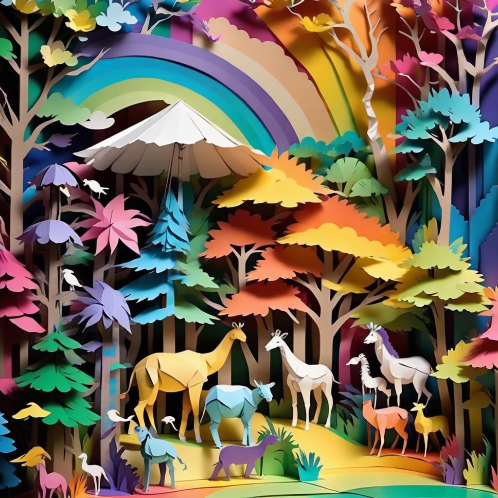 Beautiful paper zoo - AI Generated Artwork - NightCafe Creator