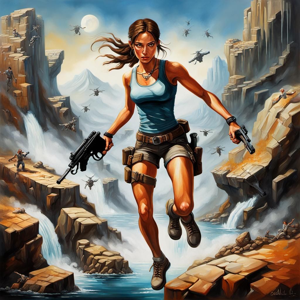 Lara Croft - AI Generated Artwork - NightCafe Creator