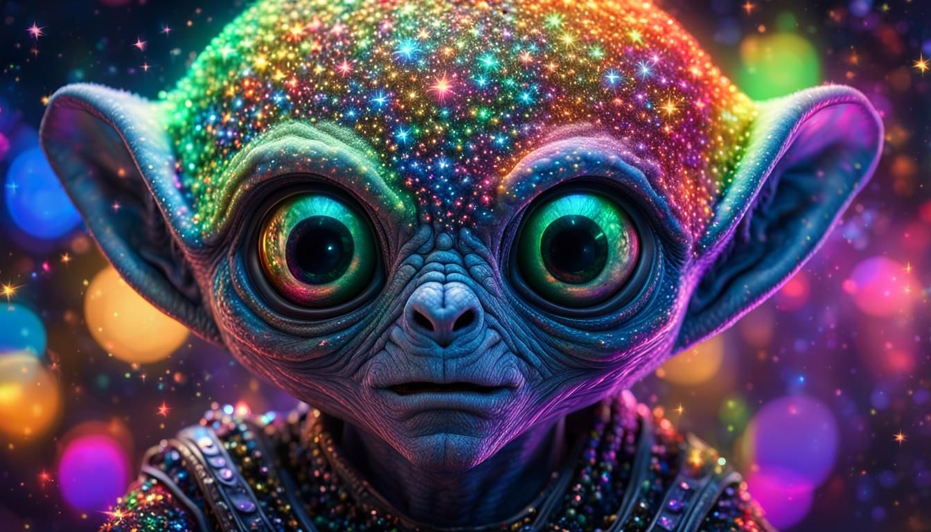Alien of light - AI Generated Artwork - NightCafe Creator