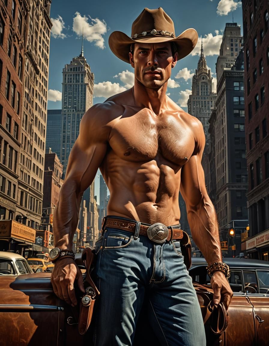 New York Cowboy - AI Generated Artwork - NightCafe Creator