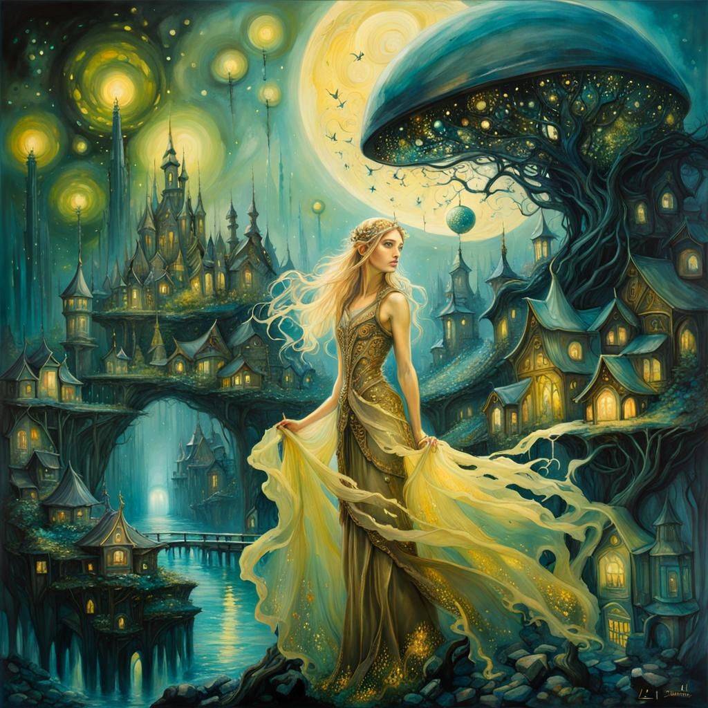 Fantasy world 5 - AI Generated Artwork - NightCafe Creator