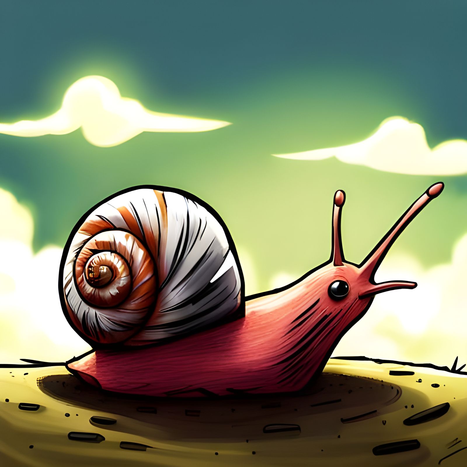 Portrait of an Anime Snail - AI Generated Artwork - NightCafe Creator