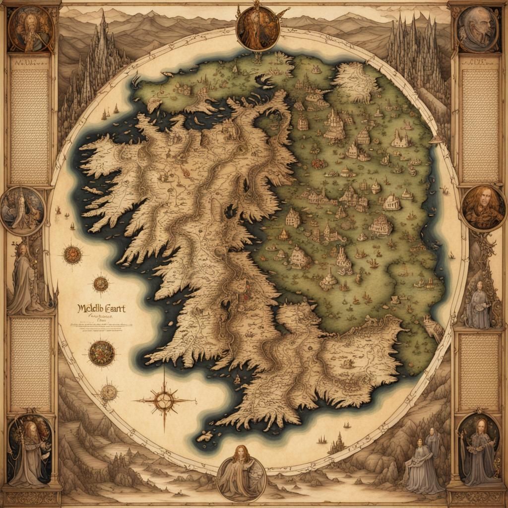 Fantasy Map 3 - AI Generated Artwork - NightCafe Creator