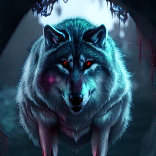 Azure Wolves - AI Generated Artwork - NightCafe Creator
