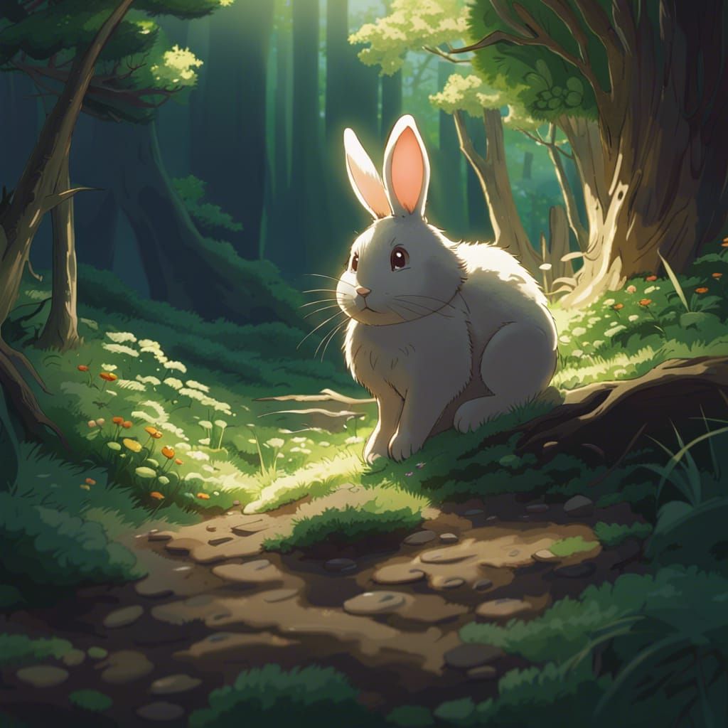Anime bunny - AI Generated Artwork - NightCafe Creator