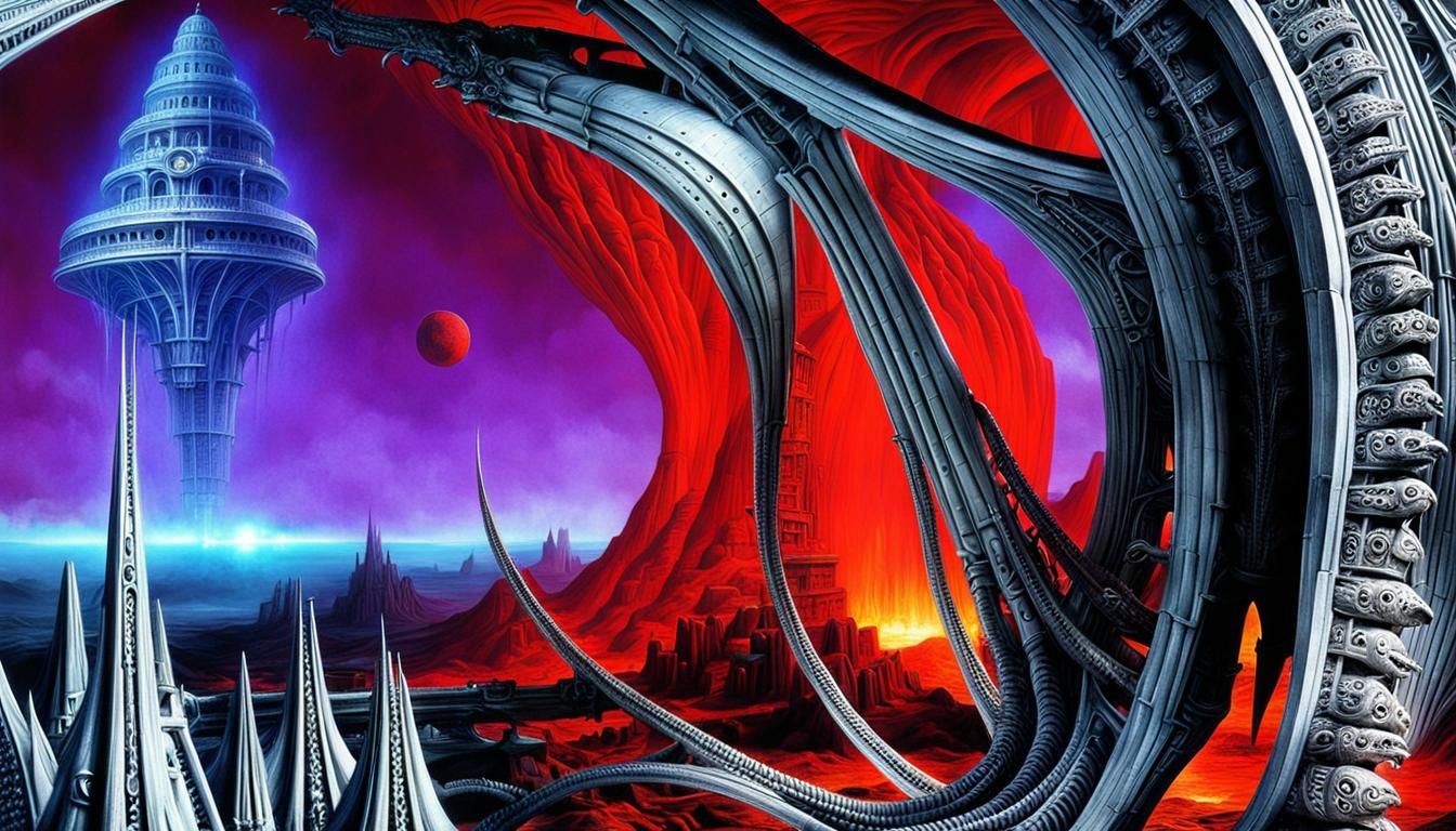 Alien City - AI Generated Artwork - NightCafe Creator