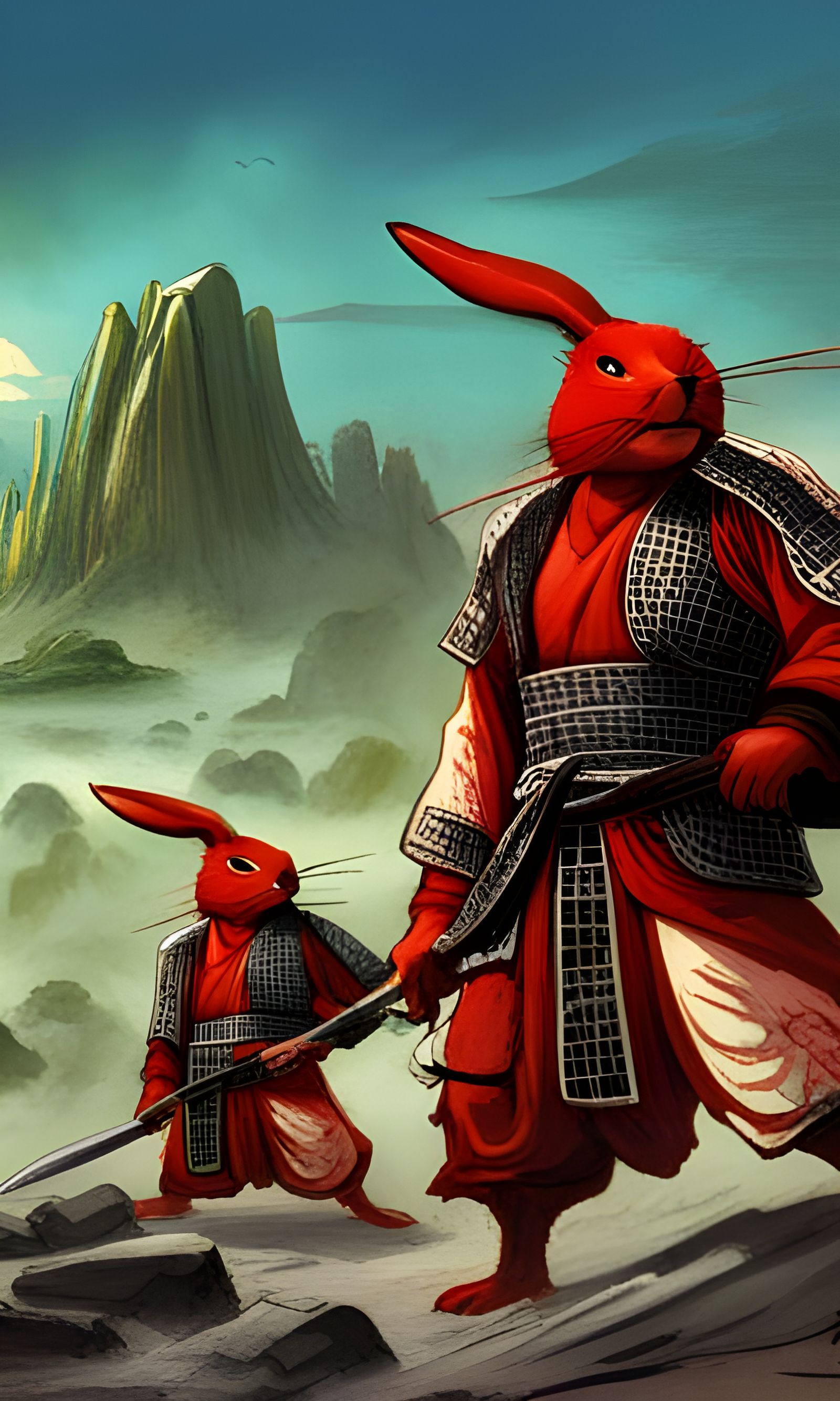 The One-Eared Ronin - AI Generated Artwork - NightCafe Creator