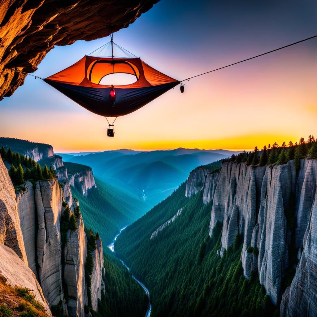 Killer view camping site - AI Generated Artwork - NightCafe Creator