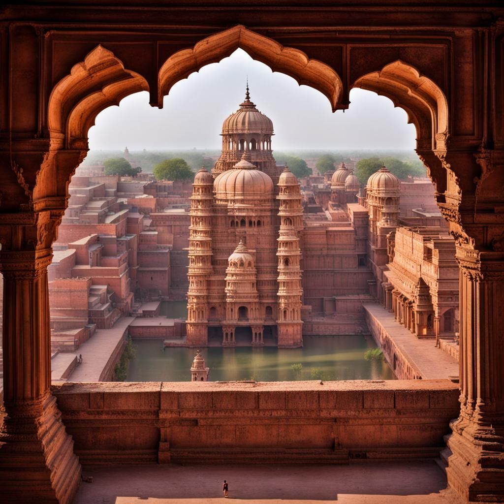 Medieval City of Mathura India - AI Generated Artwork - NightCafe Creator