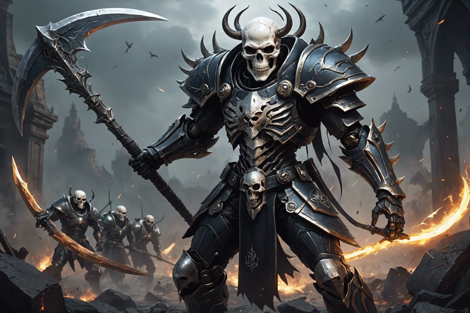 Skull Warriors - AI Generated Artwork - NightCafe Creator